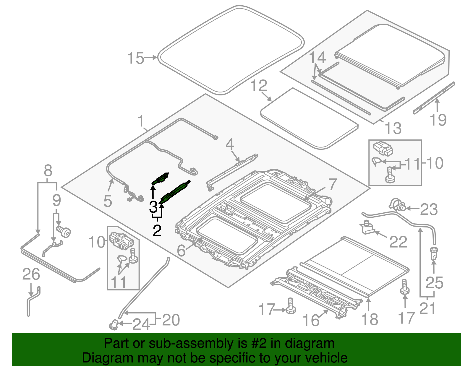 4H4-898-738 - Slide Assembly 2011-2018 Audi A8 Quattro | Audi OEM Parts