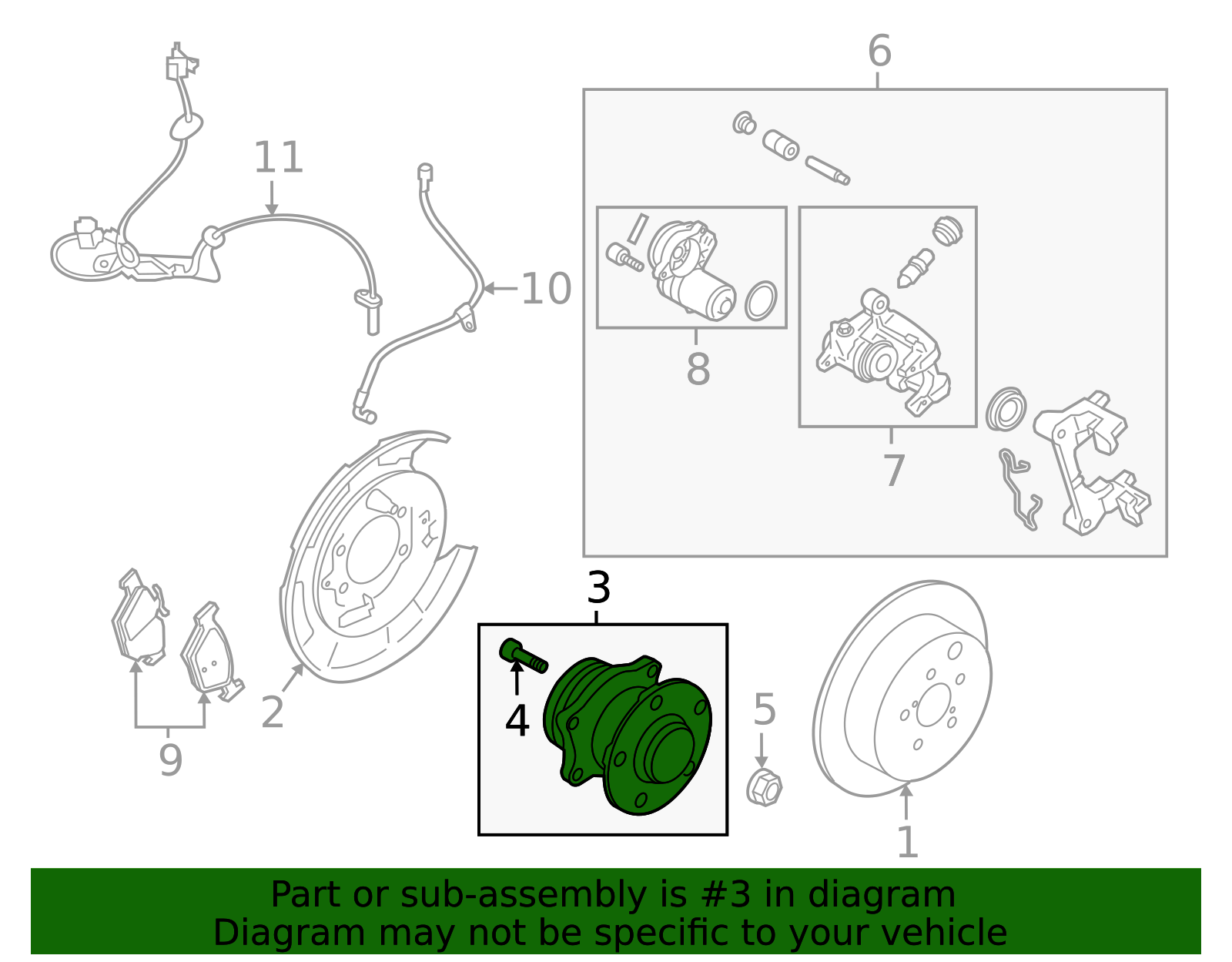 28473XC00E - Hub Assembly 2015-2025 Subaru | Subaru OEM Parts World