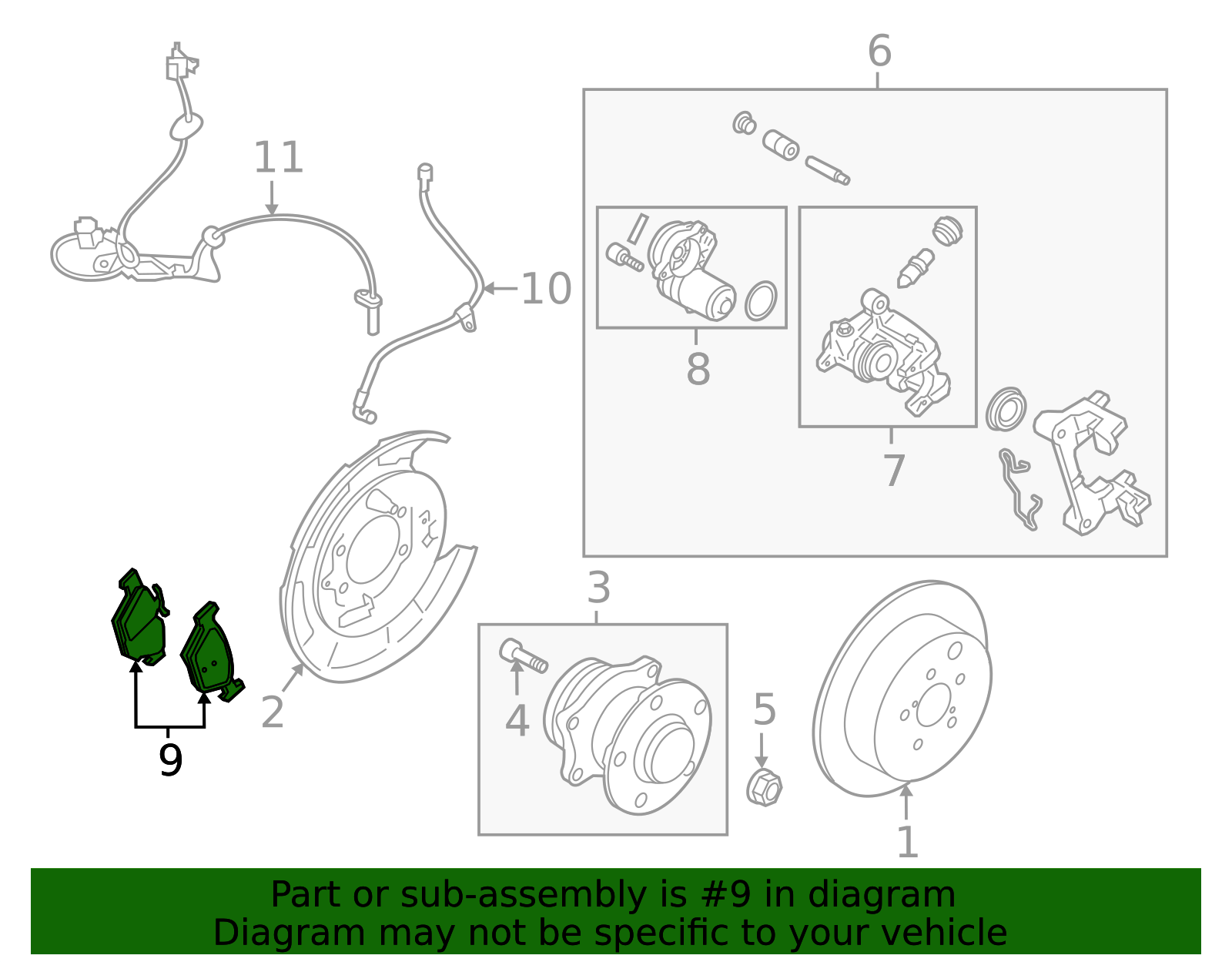 2020-2024 Subaru Brake Pads 26696AN00A | OEM Parts Online
