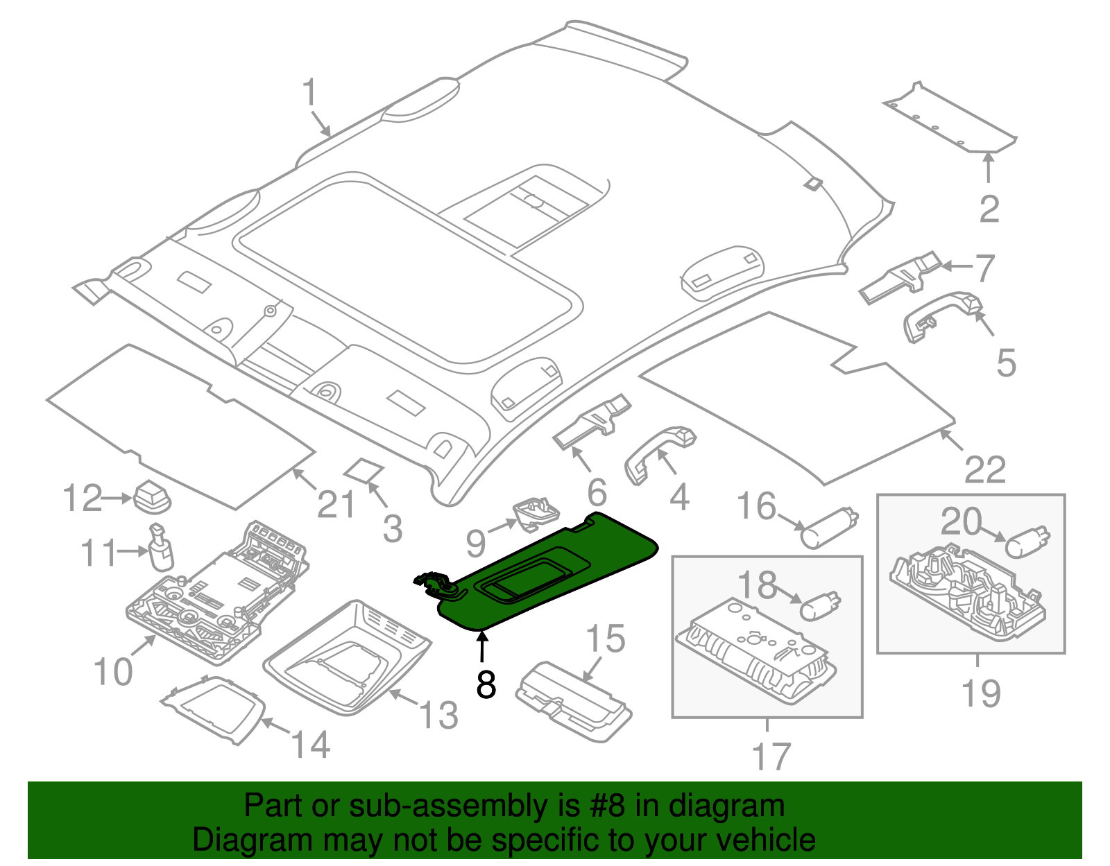 Genuine BMW 51-16-8-038-165 | Sun-Visor | FREE Shipping on Most Orders ...