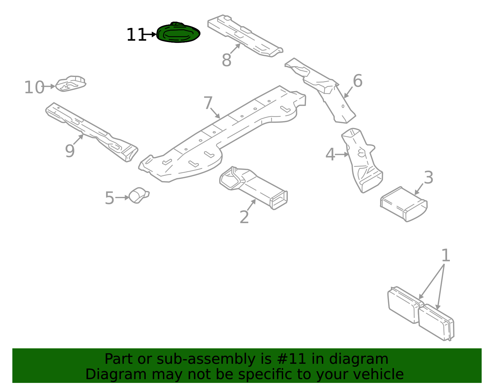 2018-2021 Lincoln Navigator Louver JL1Z-19893-BB | Ford OEM Parts Outlet