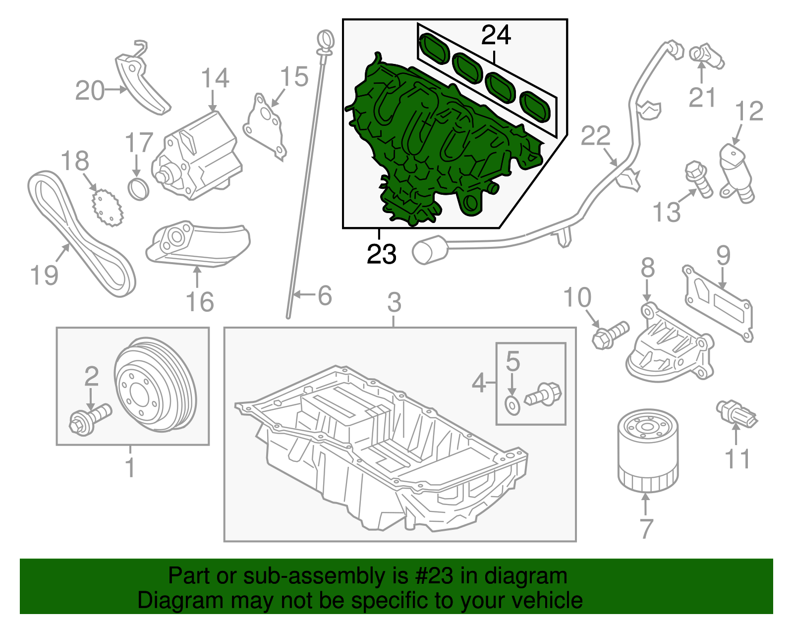 2013-2020 Ford | Intake Manifold | CJ5Z-9424-G | Walls' Ford Parts