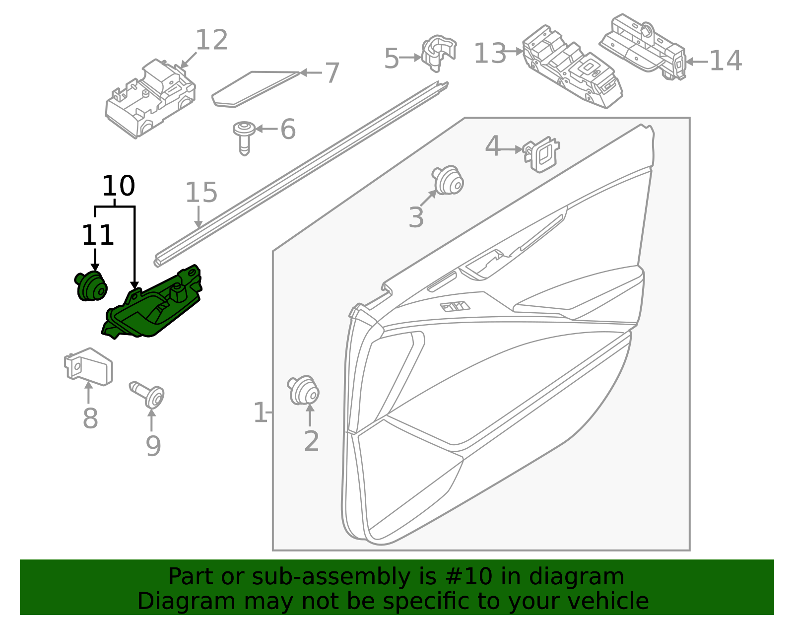 82610-AT010SA1 - Handle, Inside 2023-2025 Kia | Kia.Parts Store