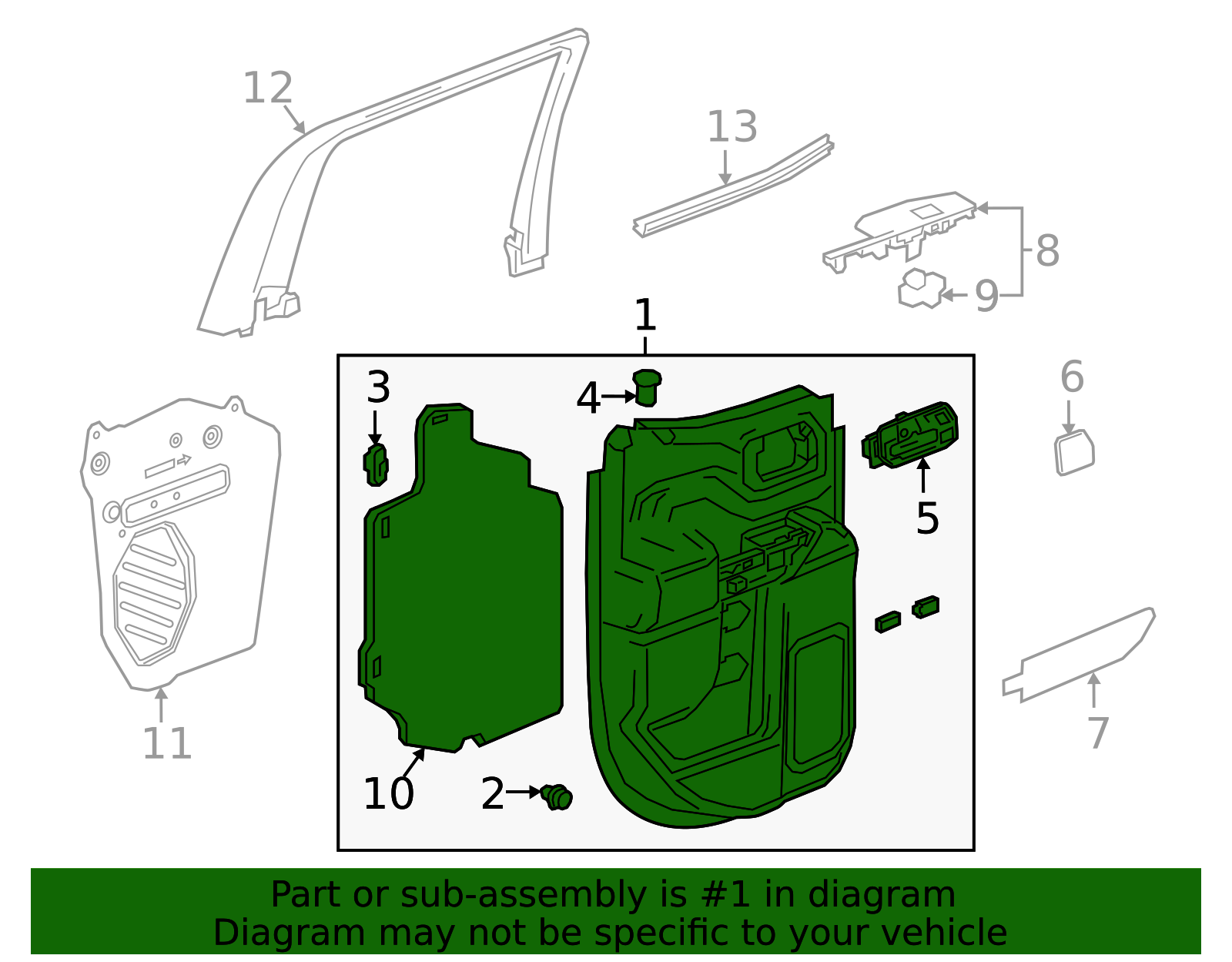 2020-2023 GM Door Trim Panel 85101503 | Shop Matick Buick GMC