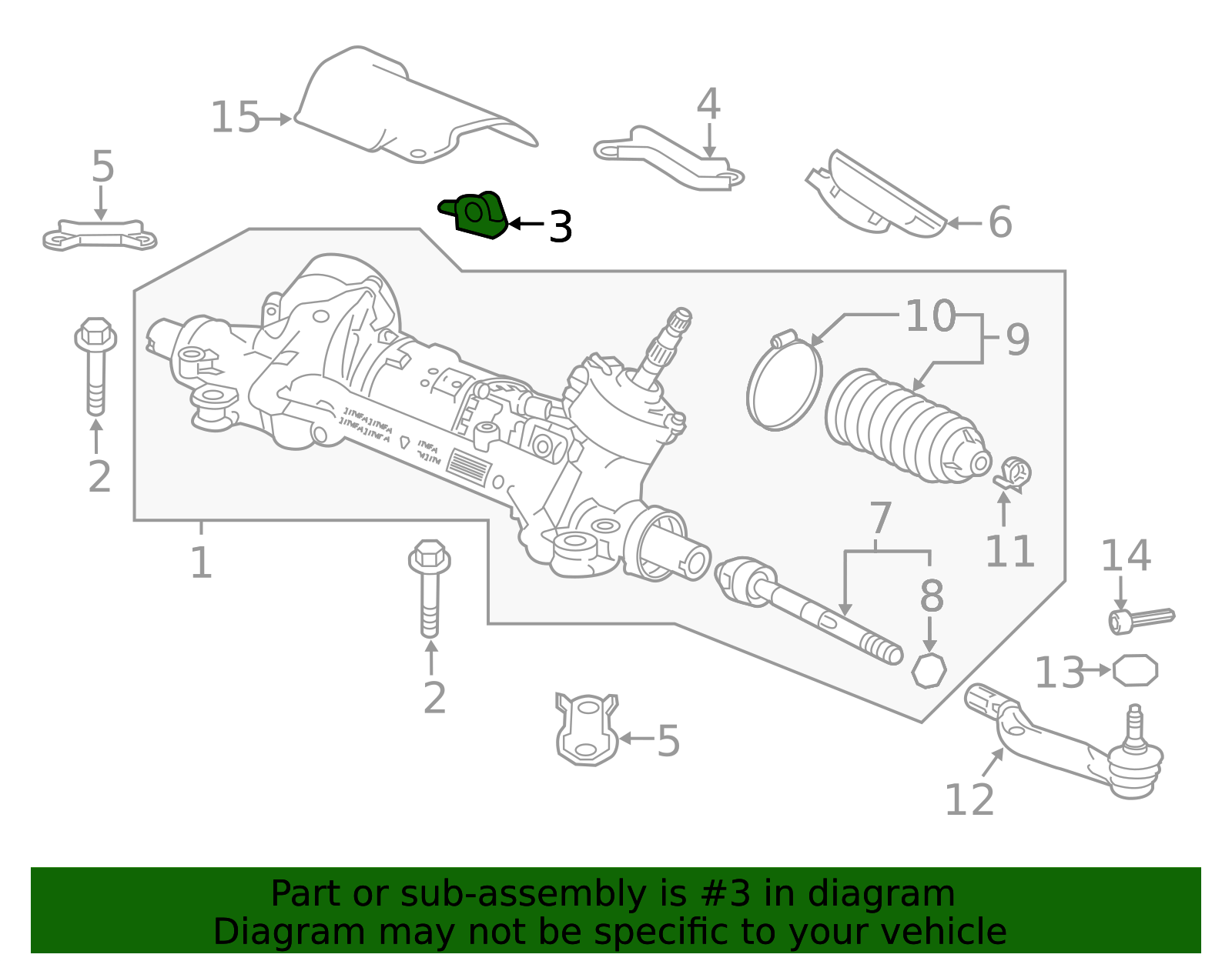 53470-TVA-A00 - Gear Assembly Upper Bracket 2018-2022 Honda Accord ...