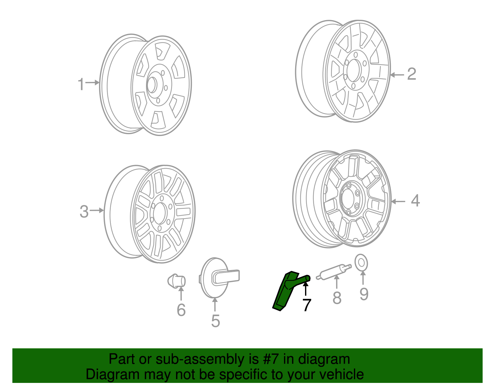 OEM GM Tire Pressure Monitoring System (TPMS) Sensor For 2006-2012 GM ...