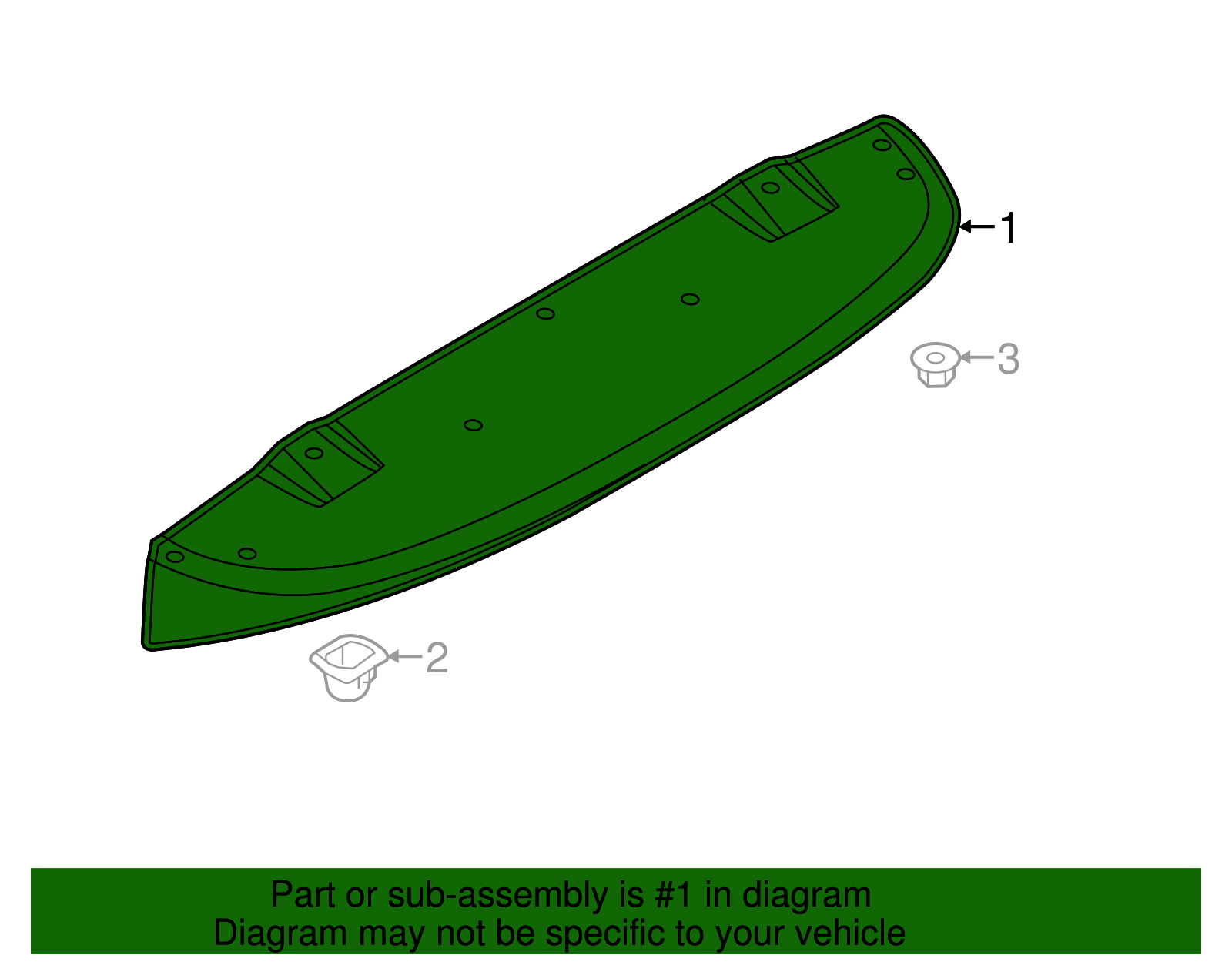 2017-2024 Nissan Armada Spoiler 96030-1LA1A | Nissan Parts Central