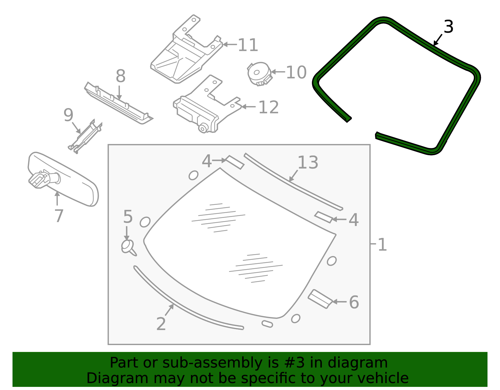 G2G1689900 (g2g1689900) - 1991-2025 INFINITI Lift Gate Glass Dam ...