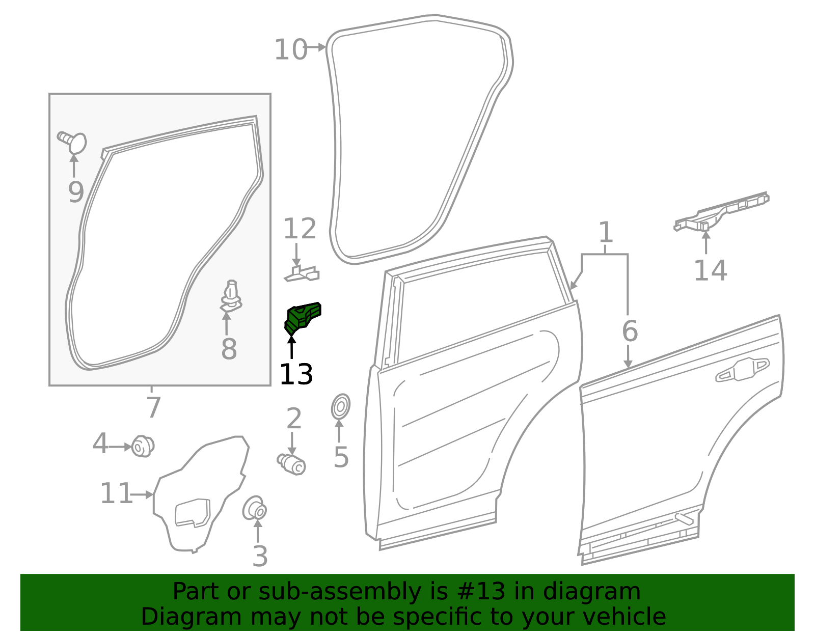 2022-2025 Toyota Corolla Cross Front Seal 68197-0A040 | MotorMotor