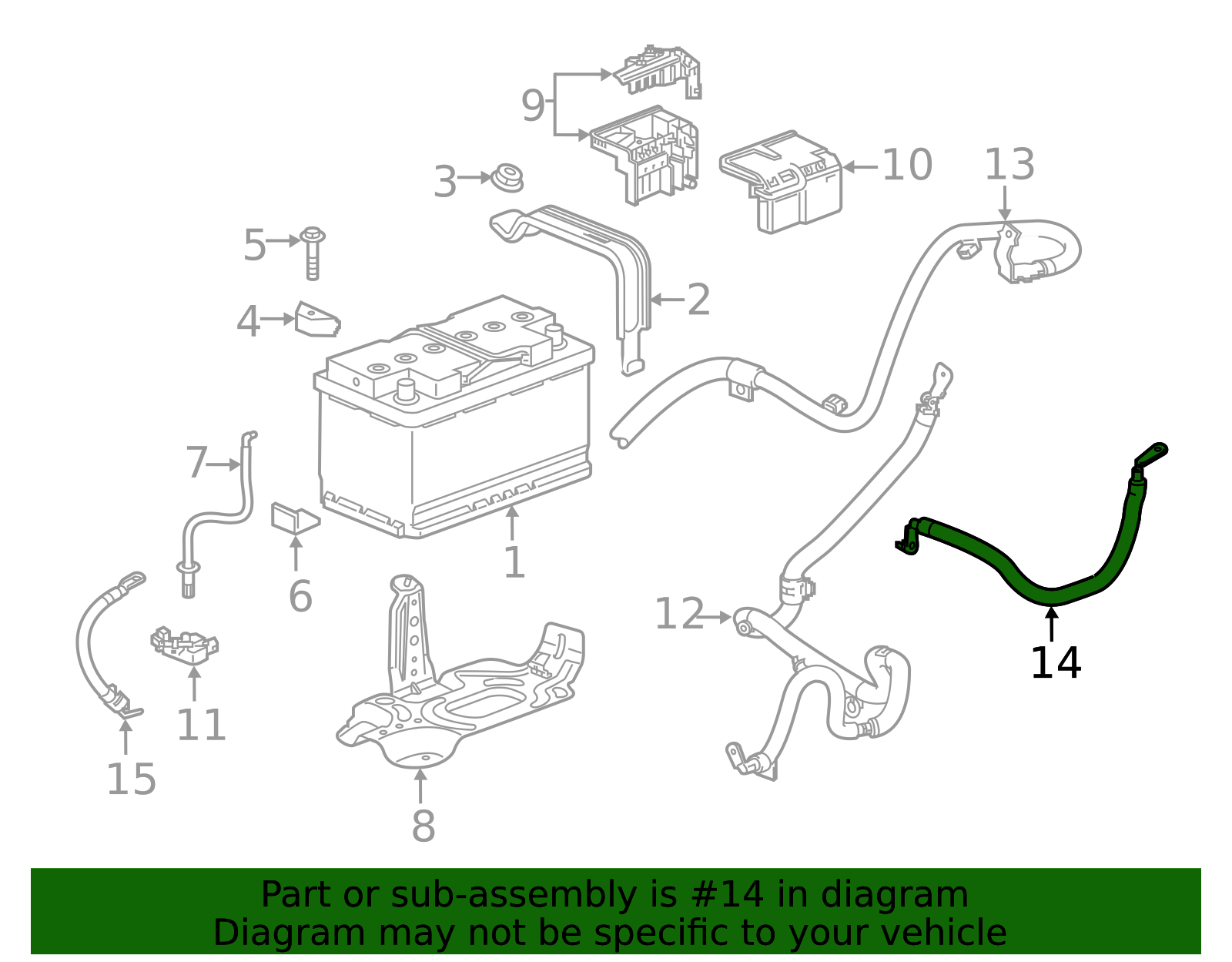 39122931 - Battery Negative Cable Extension Cable 2018 Buick Regal ...