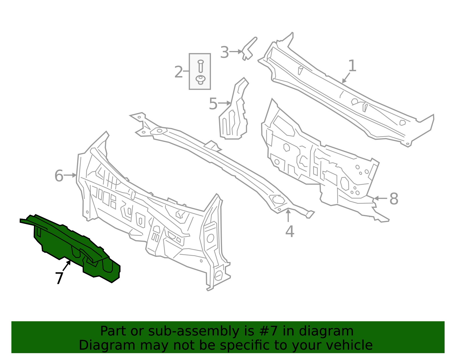 84124-M7000 - Insulator 2019-2021 Kia Forte | Kia.Parts Store