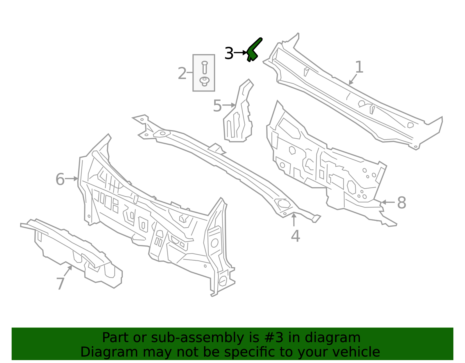 86154-M7000 - Side Cover 2019-2024 Kia Forte | Kia.Parts Store