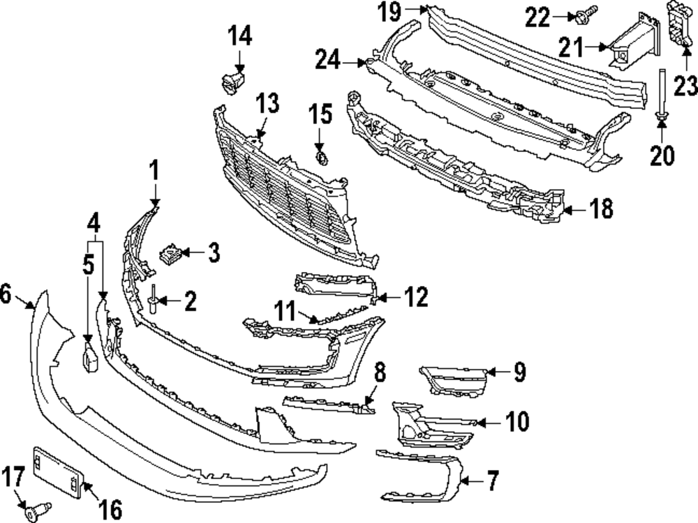 95B-121-334-D-OK1 - Air Guide 2022-2025 Porsche Macan | OEM Euro Parts