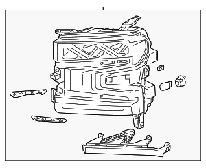 2019-2022 Chevrolet F Headlamp (Replaces 84989874) 85567926 GM ...