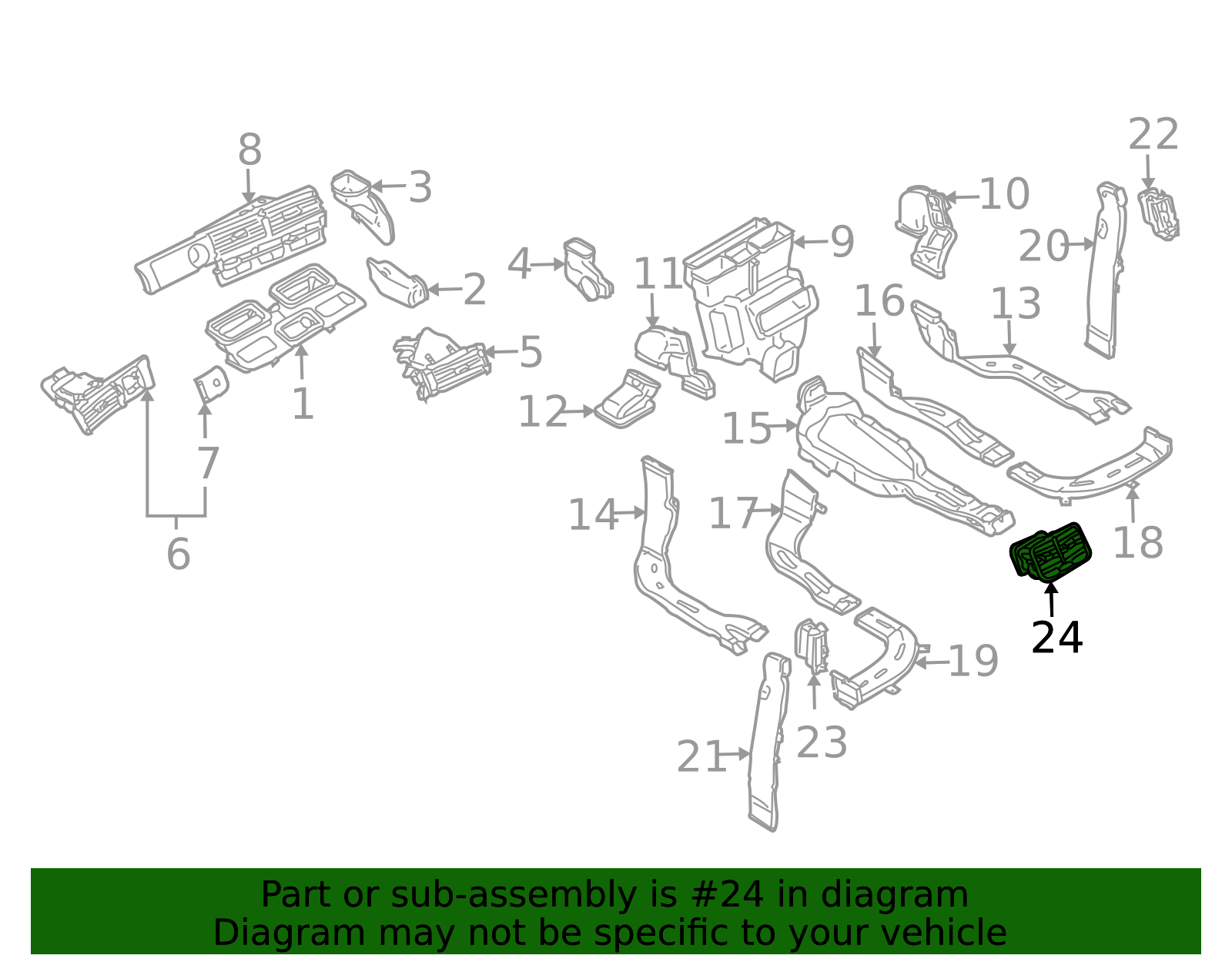 4F0-819-203-C-H77 - Air Deflector 2007-2011 Audi | Audi OEM Parts Guy