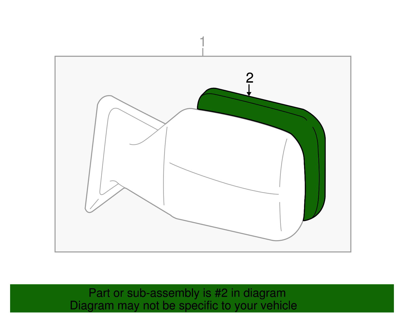 Genuine Toyota Mirror Glass part# 87961-60840 for 1998-2007 Toyota Land ...
