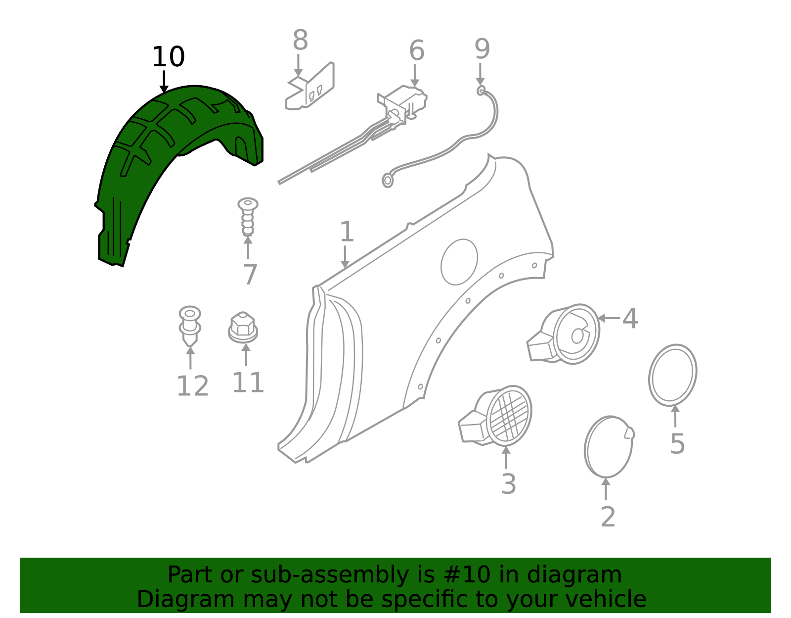 51-71-7-136-168 - High-Quality Quarter Panel Splash Shield for 2007 ...