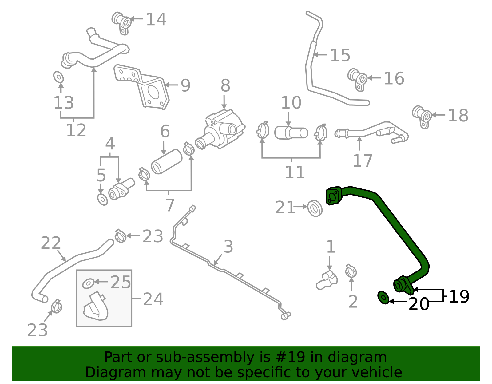 PAC-121-071-A - High-Quality Engine Coolant Pipe for 2019-2025 Porsche ...