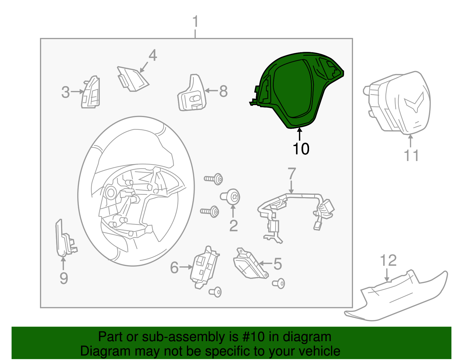 2015-2018 Chevrolet Corvette Stealth Carbon Steering Wheel Spoke Cover ...