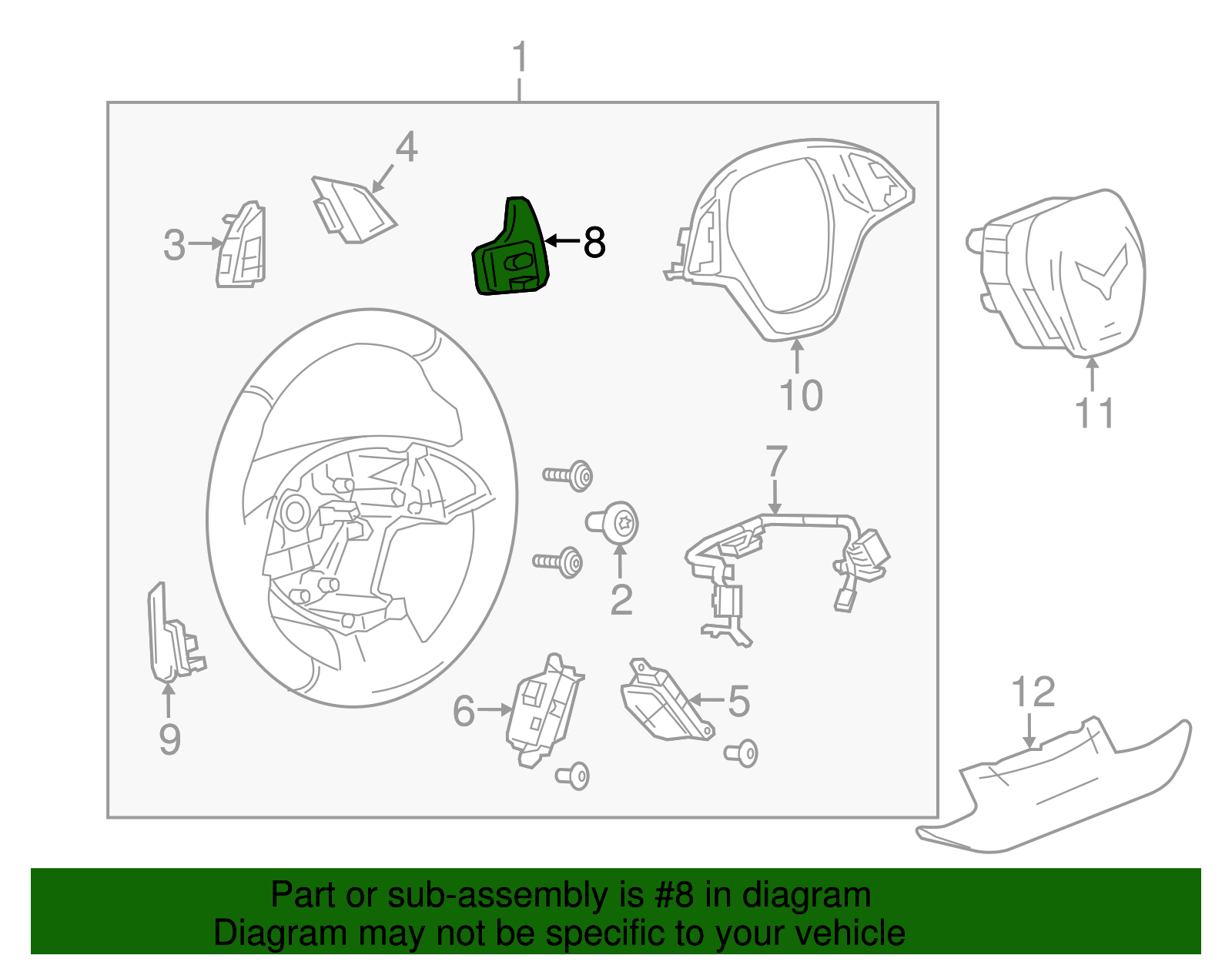 2016-2019 Chevrolet Corvette Yellow Right Transmission Paddle Shift ...