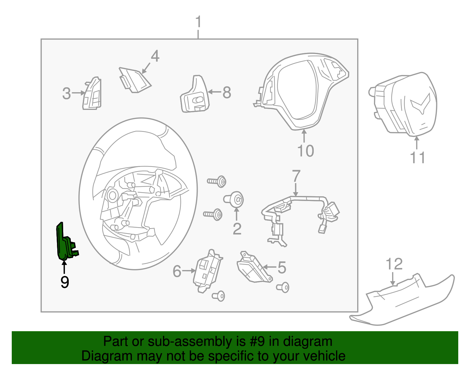 2016-2017 Chevrolet Corvette Red Left Transmission Paddle Shift Switch ...