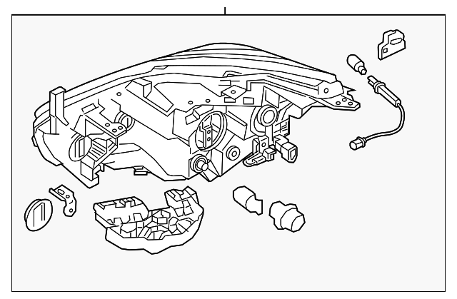 2015-2018 Nissan Murano Headlamp Assembly 26060-9UE5C | OEM Parts Online