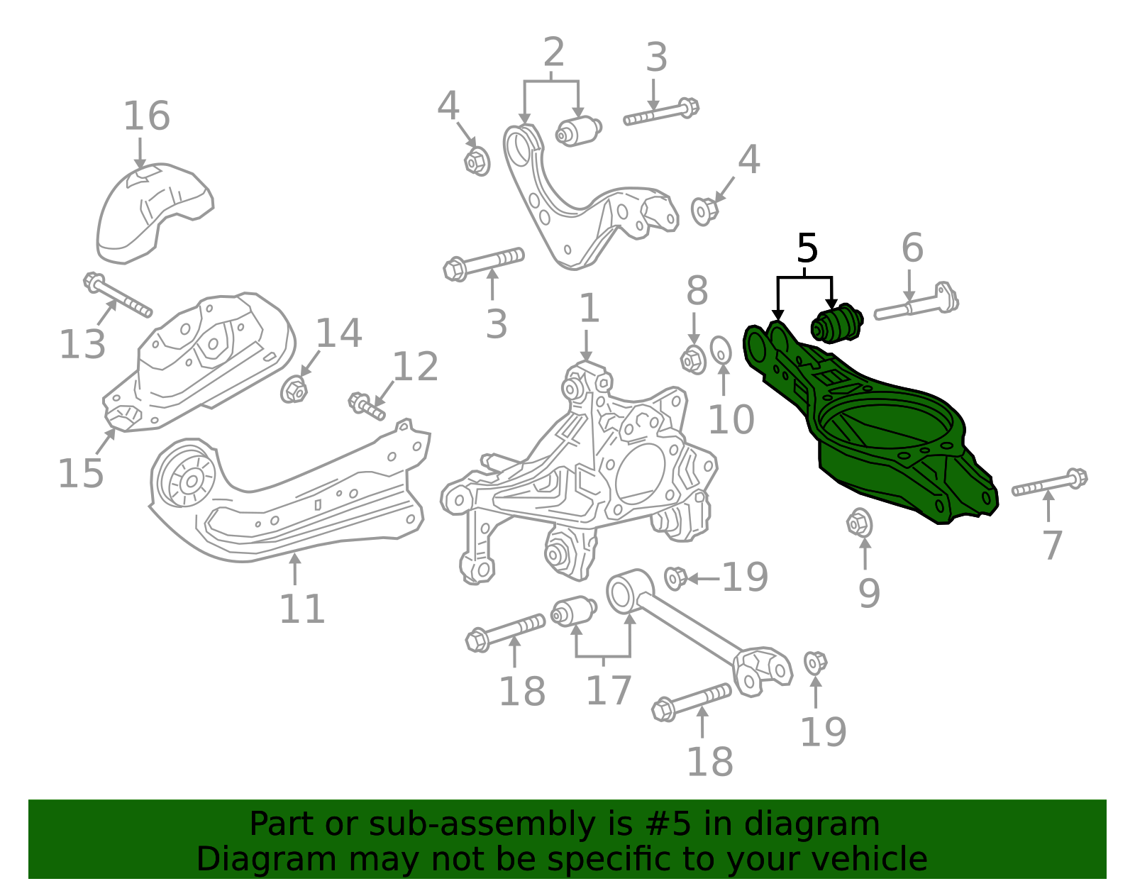 2018-2025 Toyota Lower Control Arm 48730-06120 | OEM Parts Online