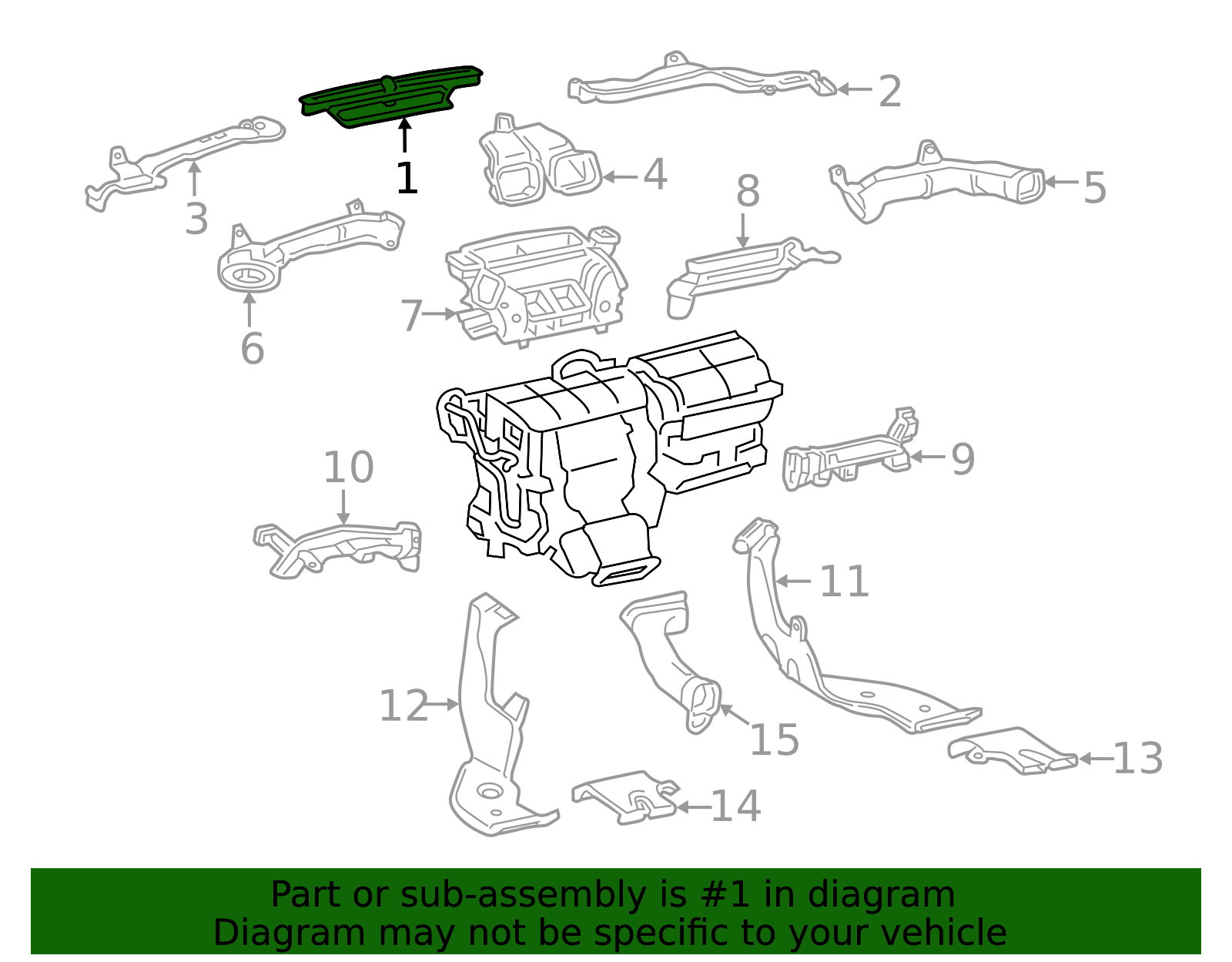 2021-2024 Toyota Venza Defroster Nozzle 55950-48100 | Toyota Parts Center