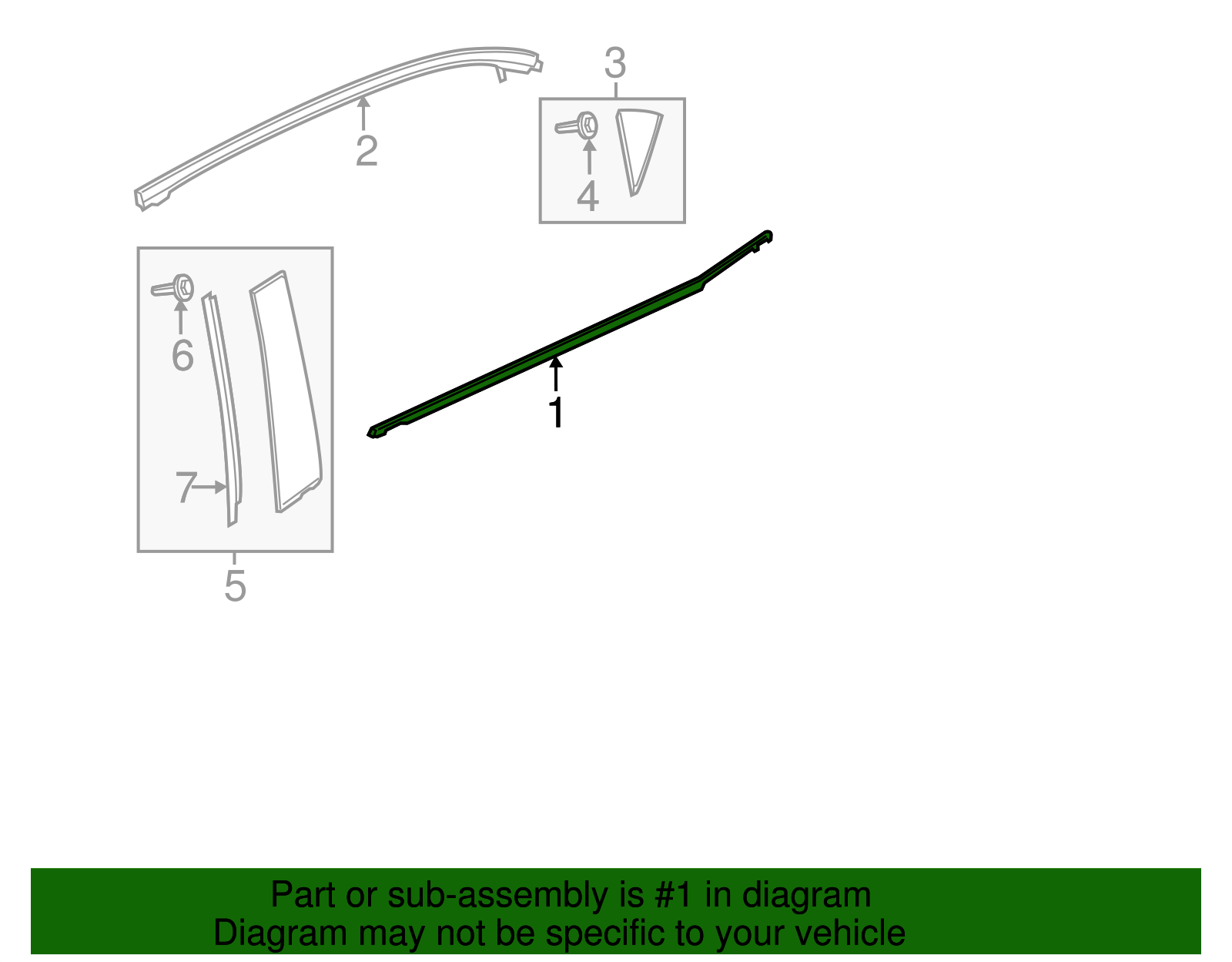 BHP2-50-660F - Belt Molding 2014-2018 Mazda 3 | Mazda-Parts