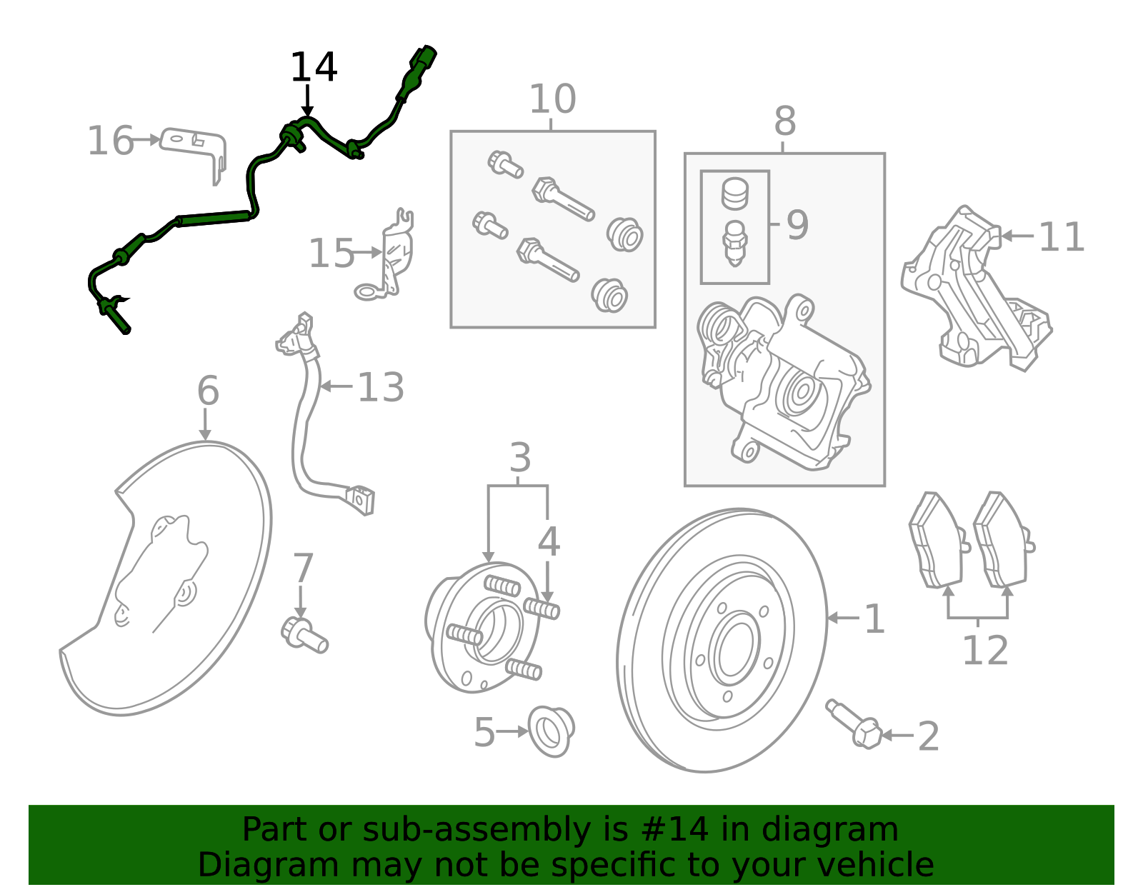 BRAB-240 - Motorcraft ABS Sensor 2009-2012 Ford | Ford Parts Direct