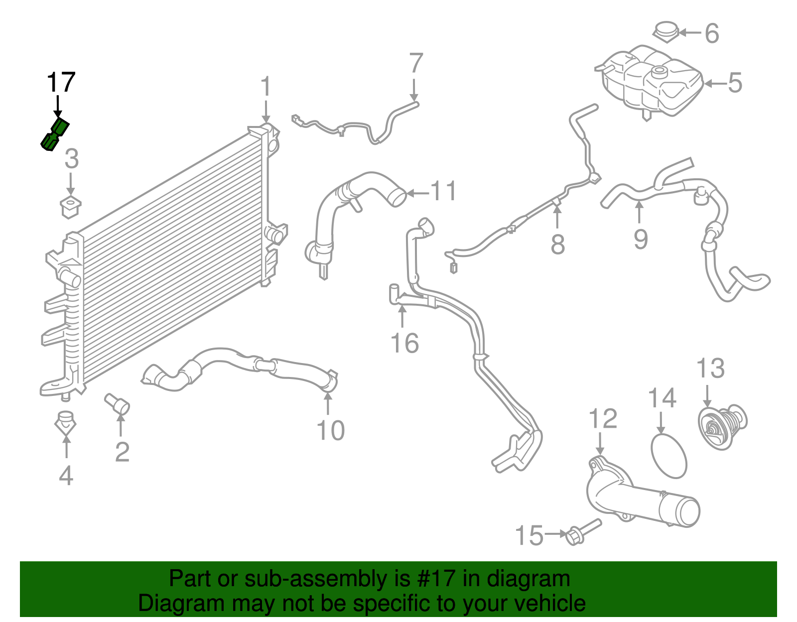 2015-2024 Ford Motorcraft™ Engine Coolant Temperature Sensor DY-1309 ...