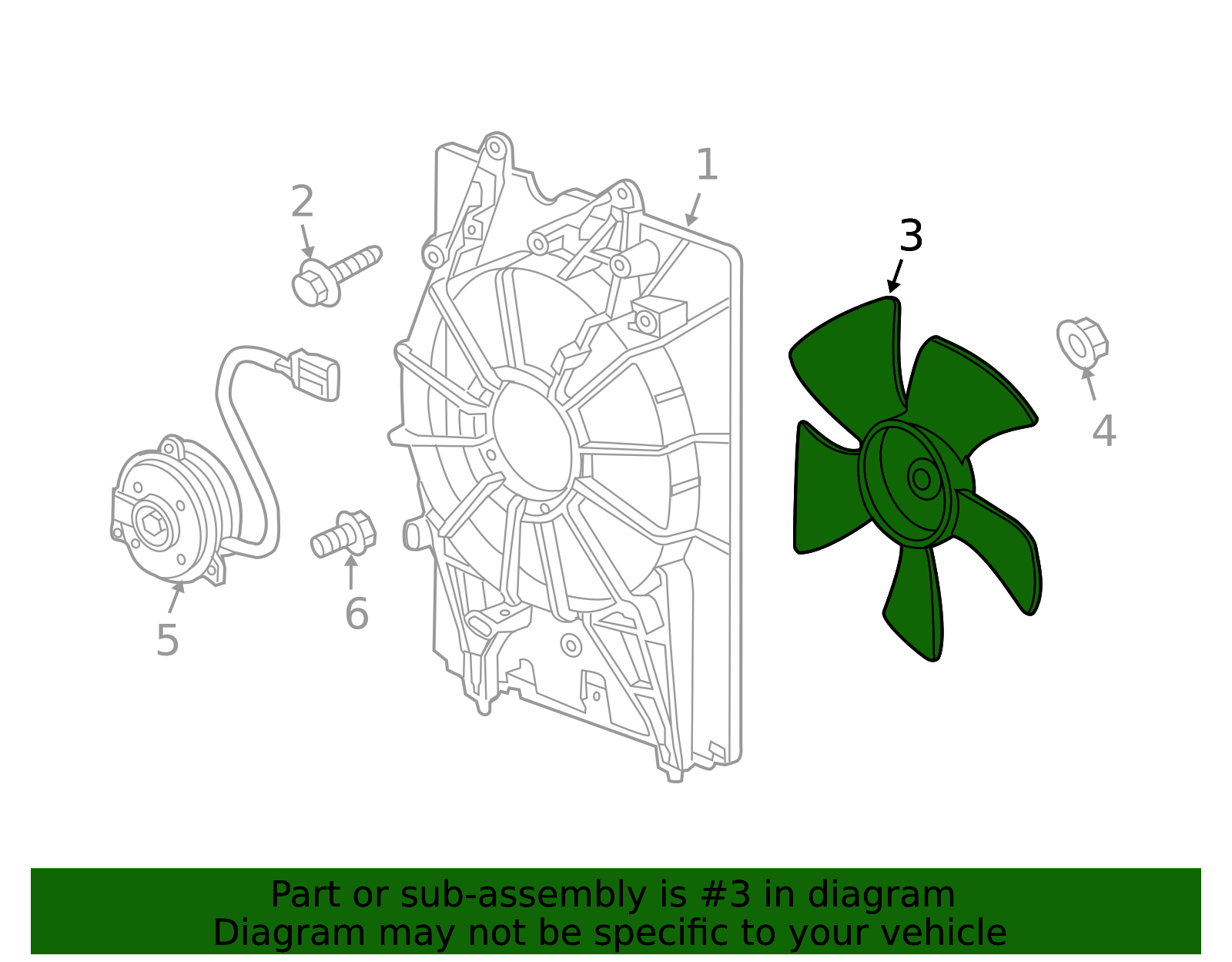 19020-RN0-A71 - Fan Blade Honda Parts Online