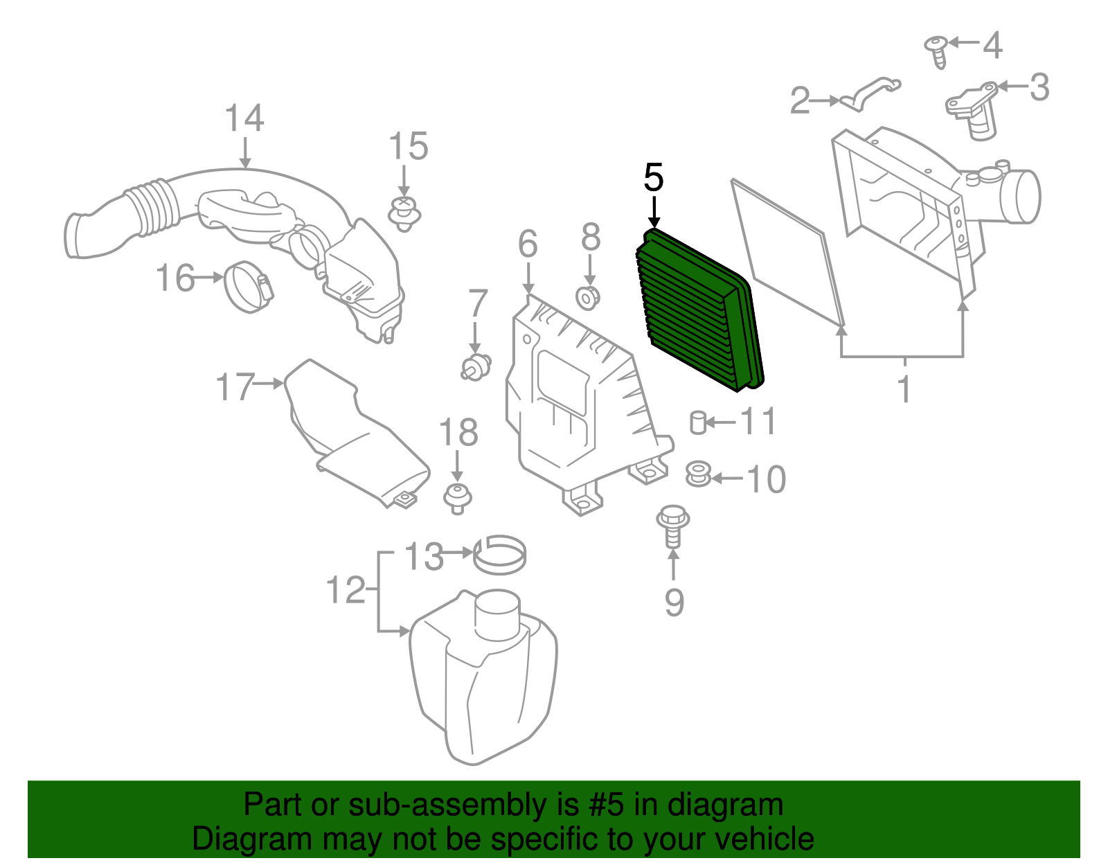 16546AA210 - 2022-2023 Subaru Crosstrek - Engine Air Filter | OEM ...