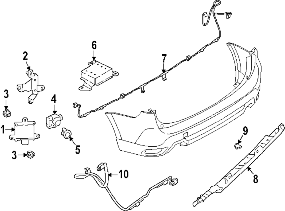 57721SL510 - Reverse Sensor Cap | Subaru Parts HQ