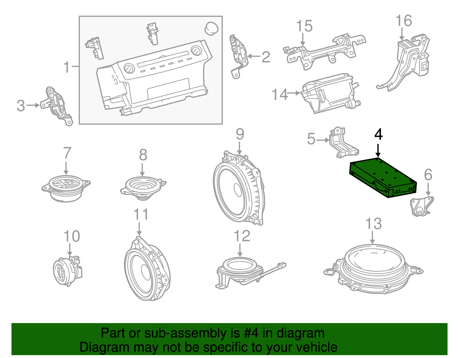 OEM Radio Amplifier - Clear Sound, Easy Plug-in Fit | AutoNation Parts