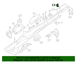 2017-2025 Audi Rail Extension Reinforcement 5Q0-813-128 | Audi Parts