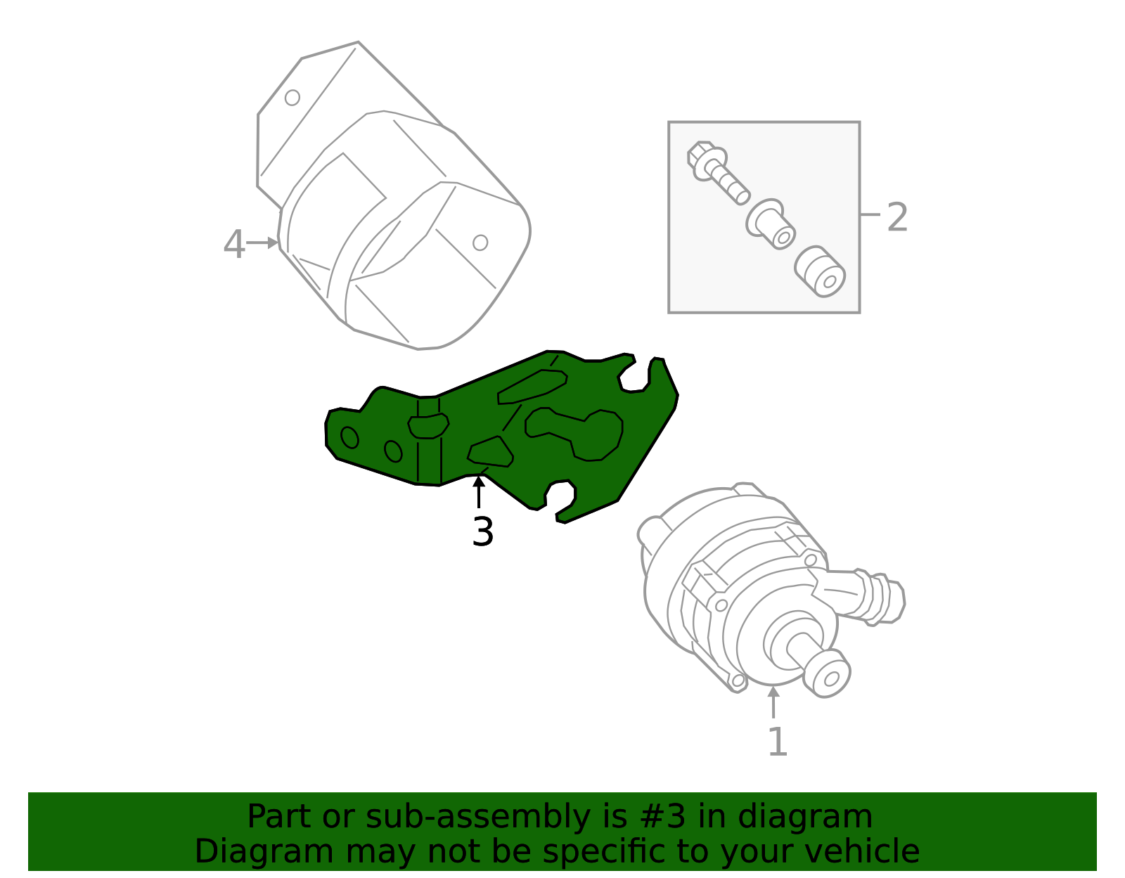 3QF-121-093-E - Pump Bracket 2018-2025 Volkswagen | Wolfsburg Parts Direct