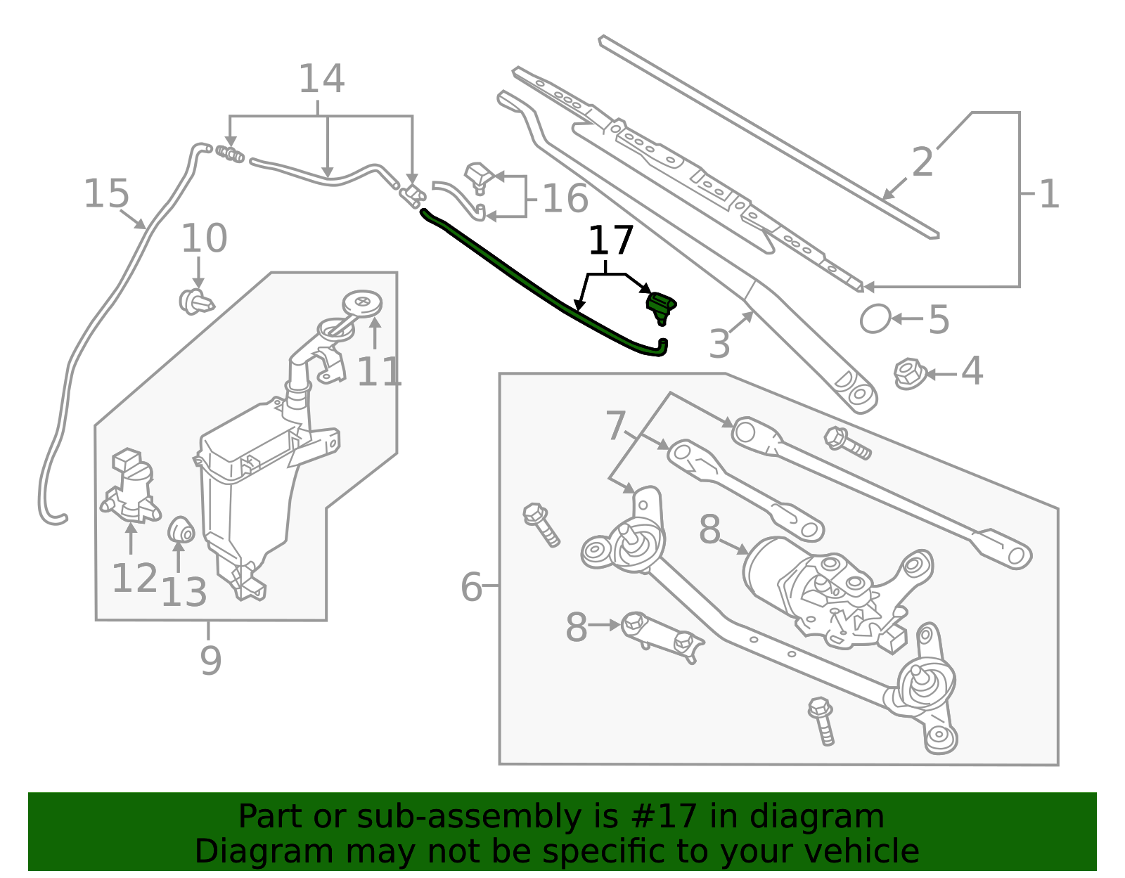 28933-1HB1A - High-Quality Windshield Washer Nozzle for 2012-2019 ...