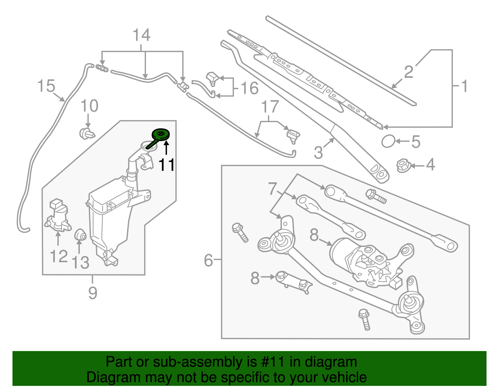 2012-2019 Nissan Reservoir Cap 28913-1HB1A | Bill Kay Nissan Parts