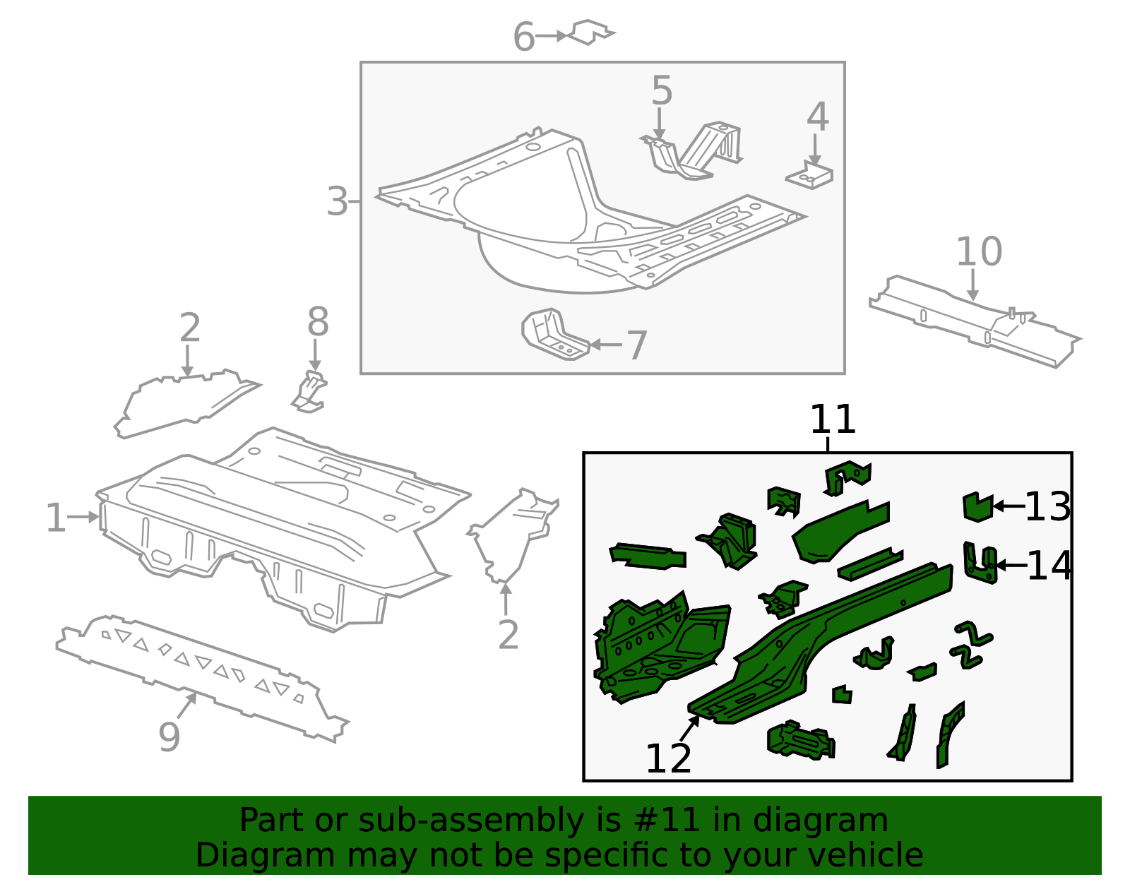 95371218 - High-Quality Passenger Side Rear Underbody Rail Assembly for ...