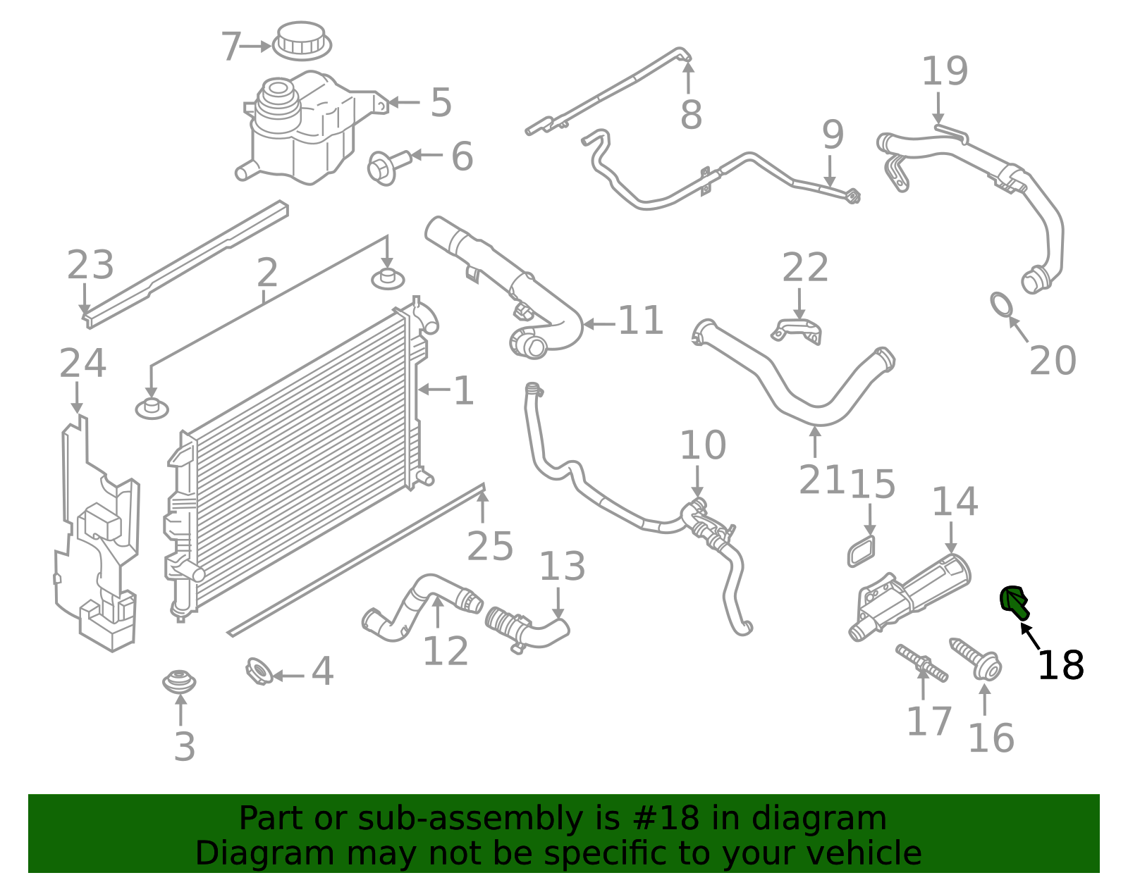2015-2026 Ford Engine Coolant Temperature Sensor JL3Z-12A648-B | Ford ...