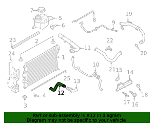 R1MZ-8260-B - High-Quality Radiator Coolant Hose for 2024-2025 Ford ...