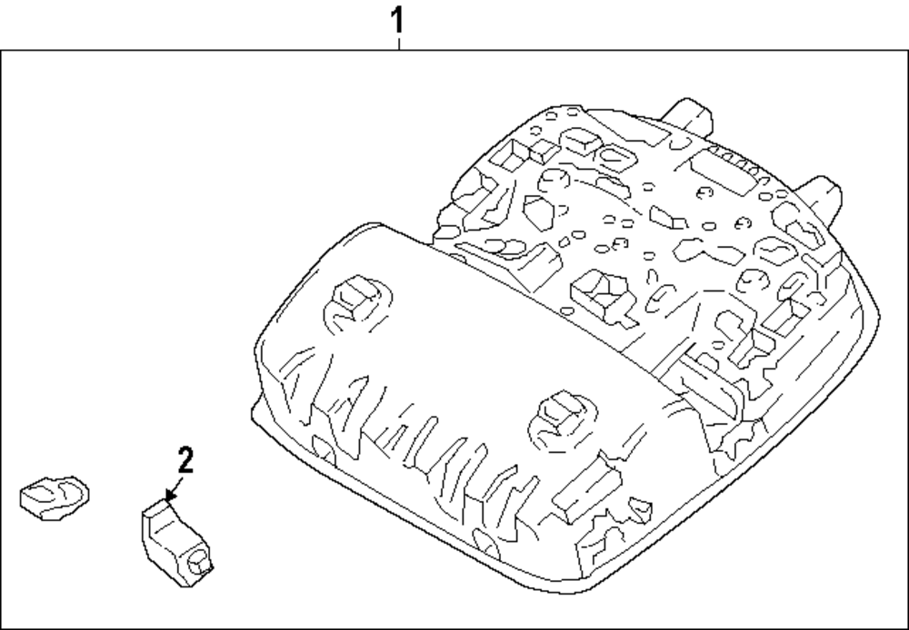 92800-BE000-LM5 - Overhead Console 2024-2026 Hyundai Kona | Hyundai OEM ...
