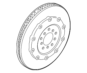 34112284101 - 2012-2019 BMW 6 Series Front Left Driver's Brake Rotor ...