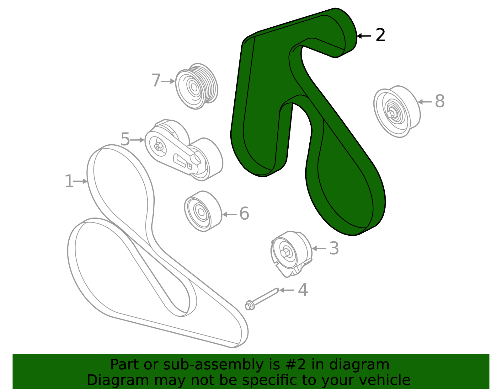 2020-2022 Ford Mustang | Motorcraft™ Accessory Drive Belt | JK8-711 ...