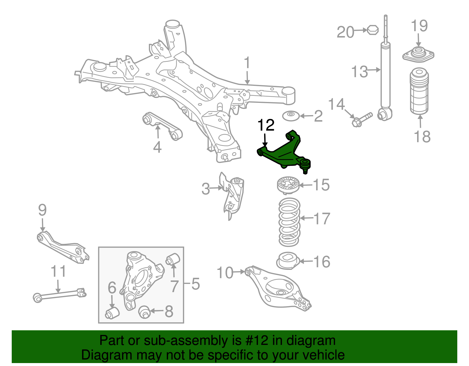 55501-9NJ0A - Upper Control Arm 2017-2020 Infiniti QX60 | Infiniti of ...