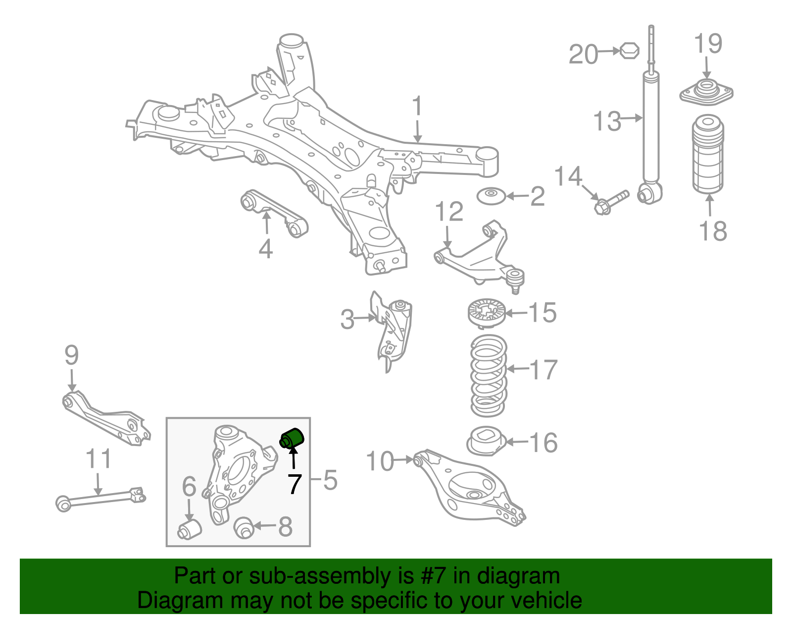 55157-6SA0A - Bush 2017-2020 Infiniti QX60 | Infiniti of Orland Park