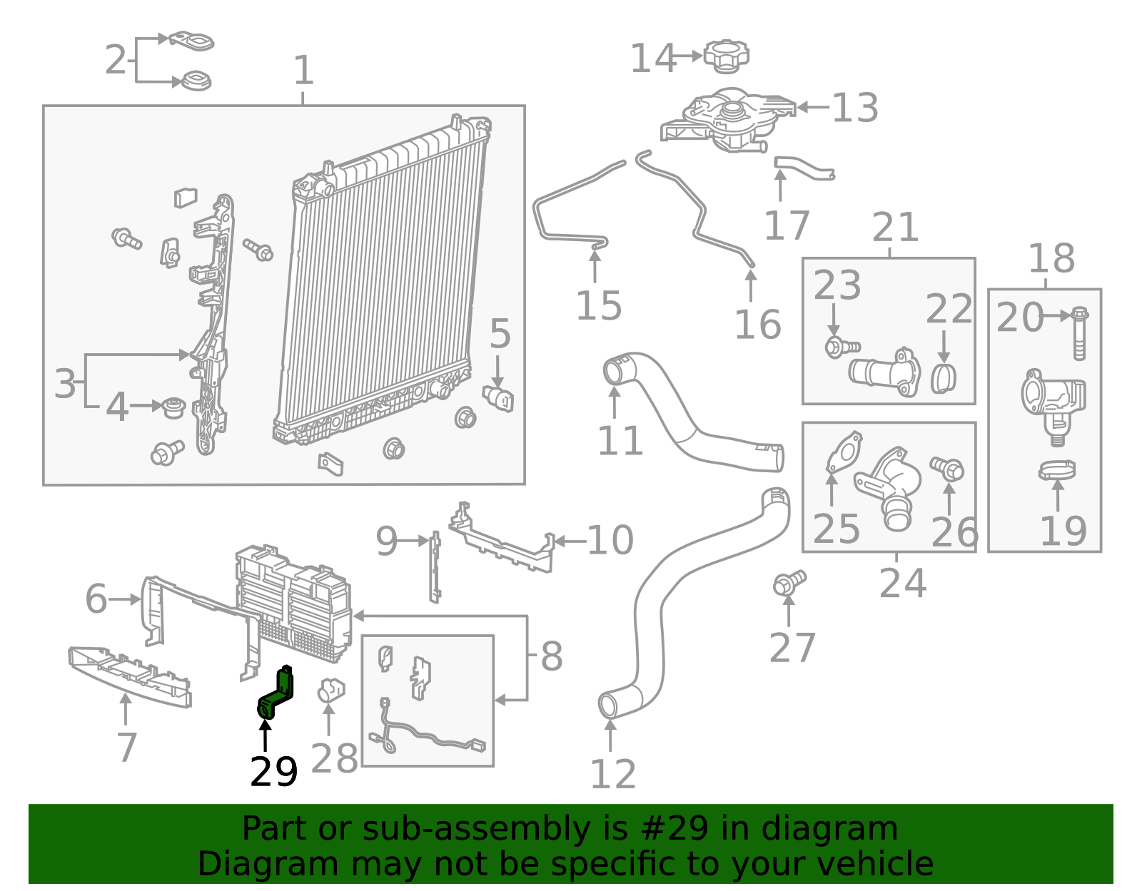 2021-2025 GM Ambient Air Temperature Sensor Bracket 84559301 GM ...