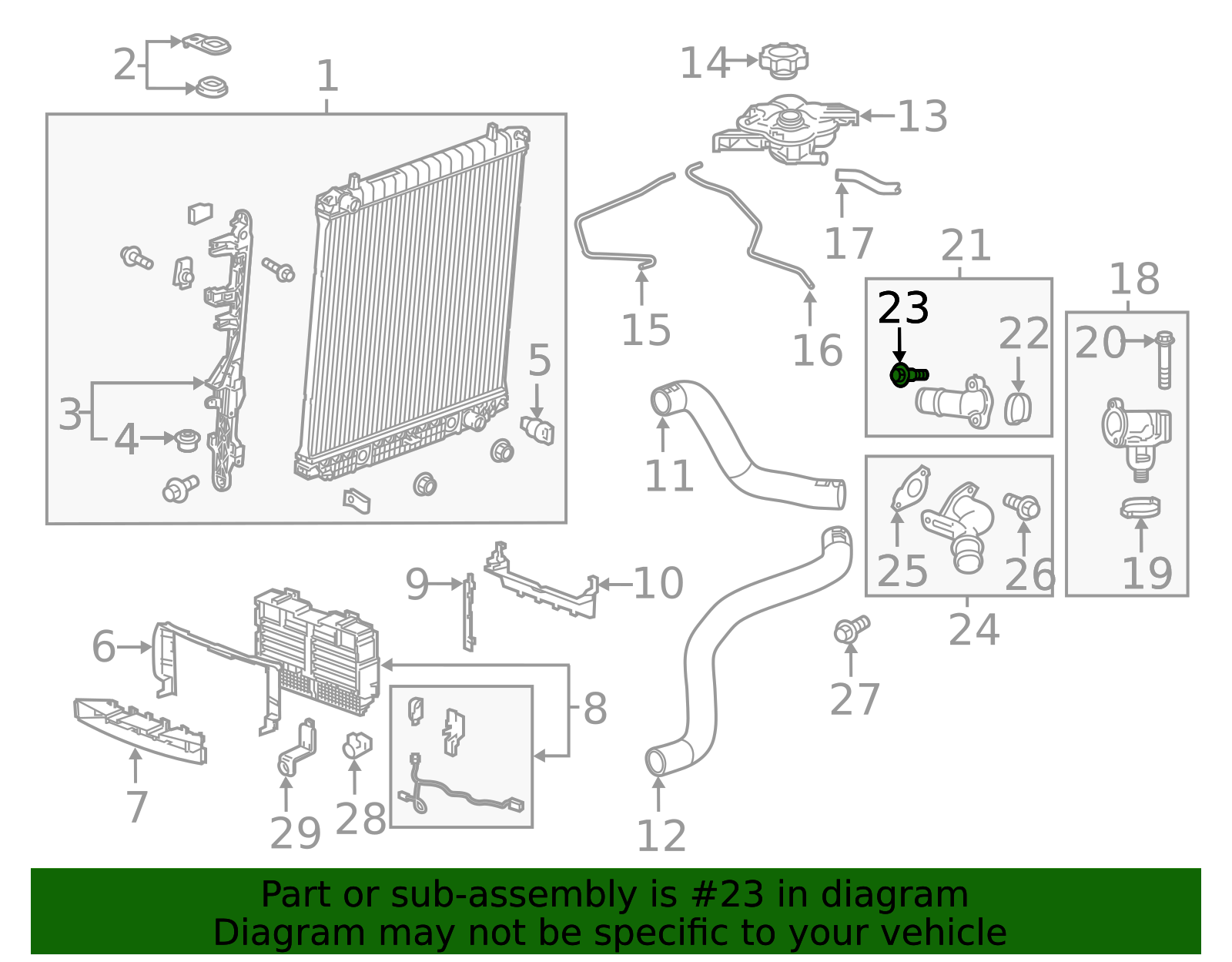 2016-2026 GM M6x1x34 Water Outlet Bolt 11611106 GM | GMPartsDirect.com