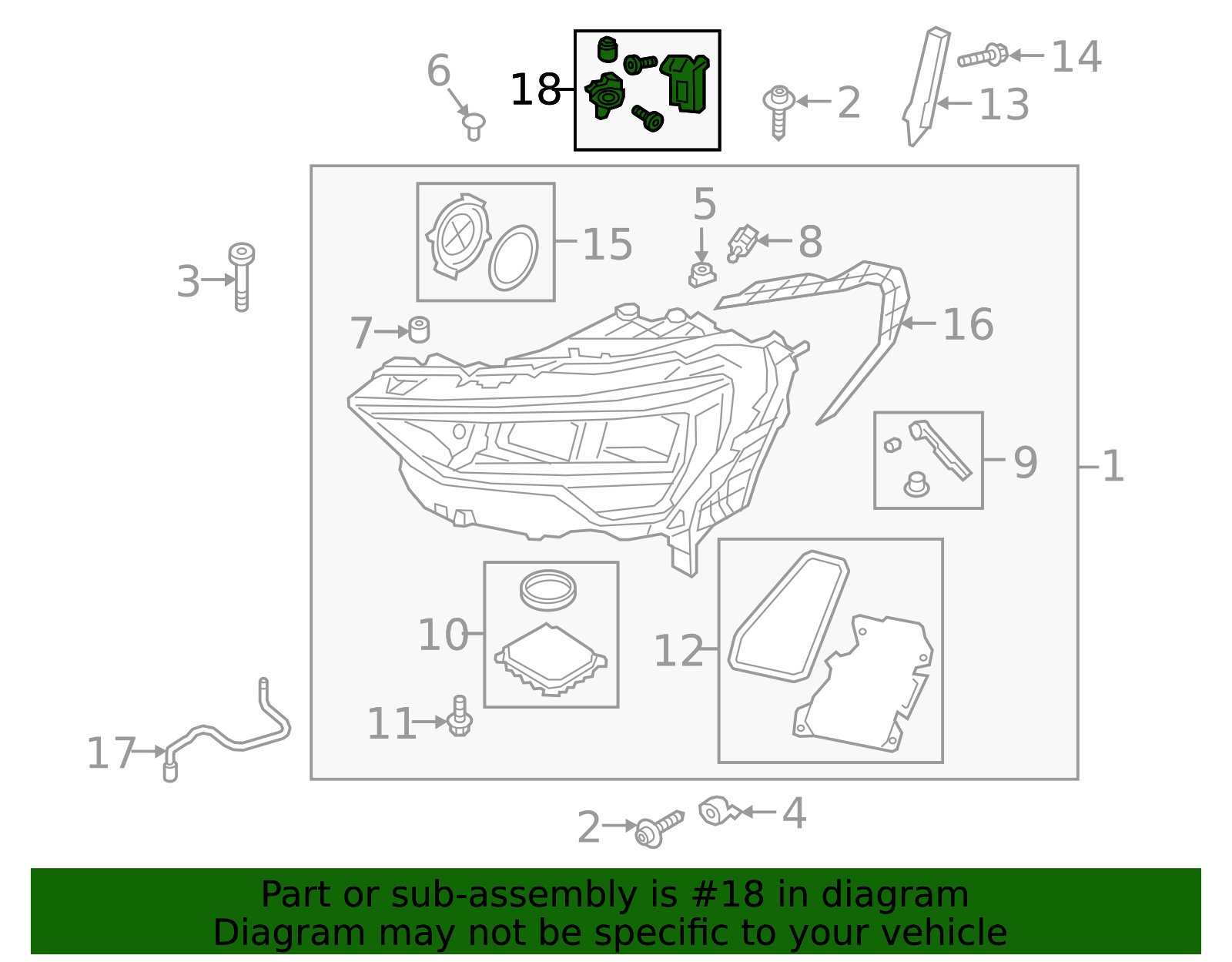 2019-2024 Audi Q3 Repair Kit 83A-998-121 | TascaParts.com
